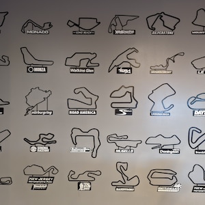 Indianapolis Road Course Track Map With Nameplate Wall Art - Etsy