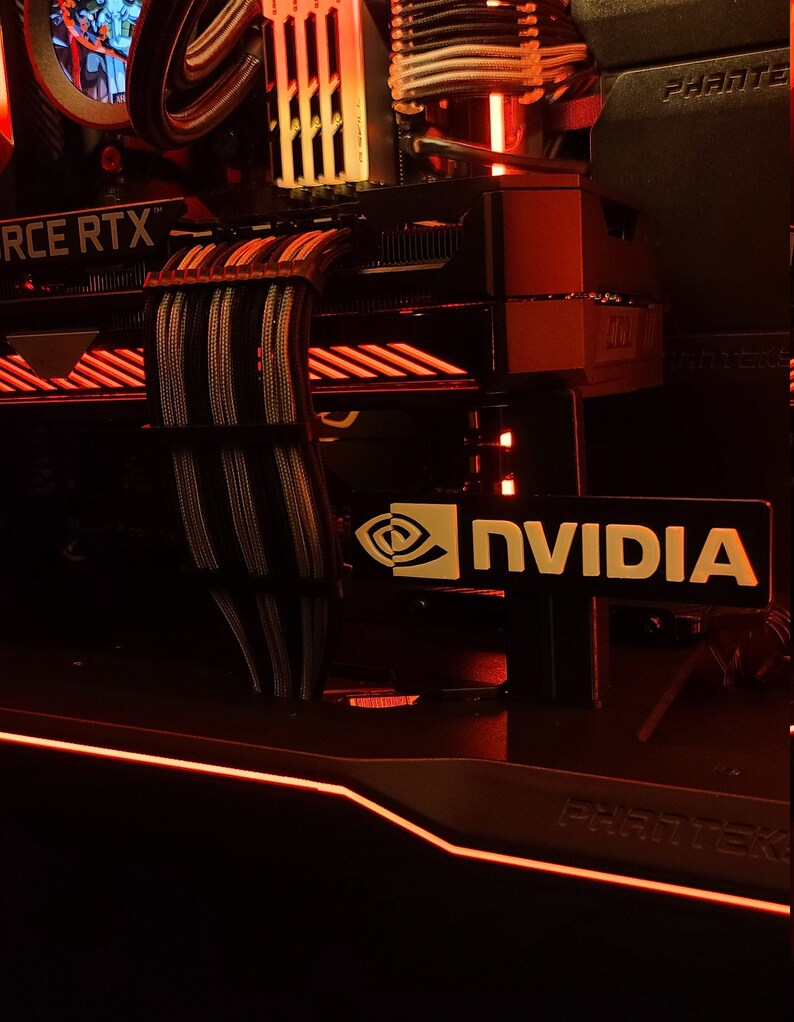 Anti-sag GPU Support Riser With Custom 3D Printed Badges (swappable) - Etsy