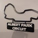 Albert Park Circuit Track Map With Nameplate - Etsy