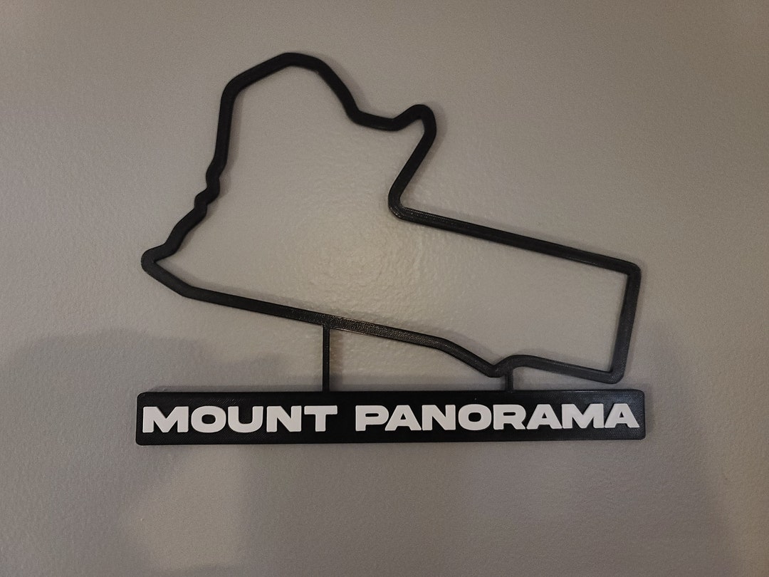 Mount Panorama Track Map With Nameplate Wall Art - Etsy