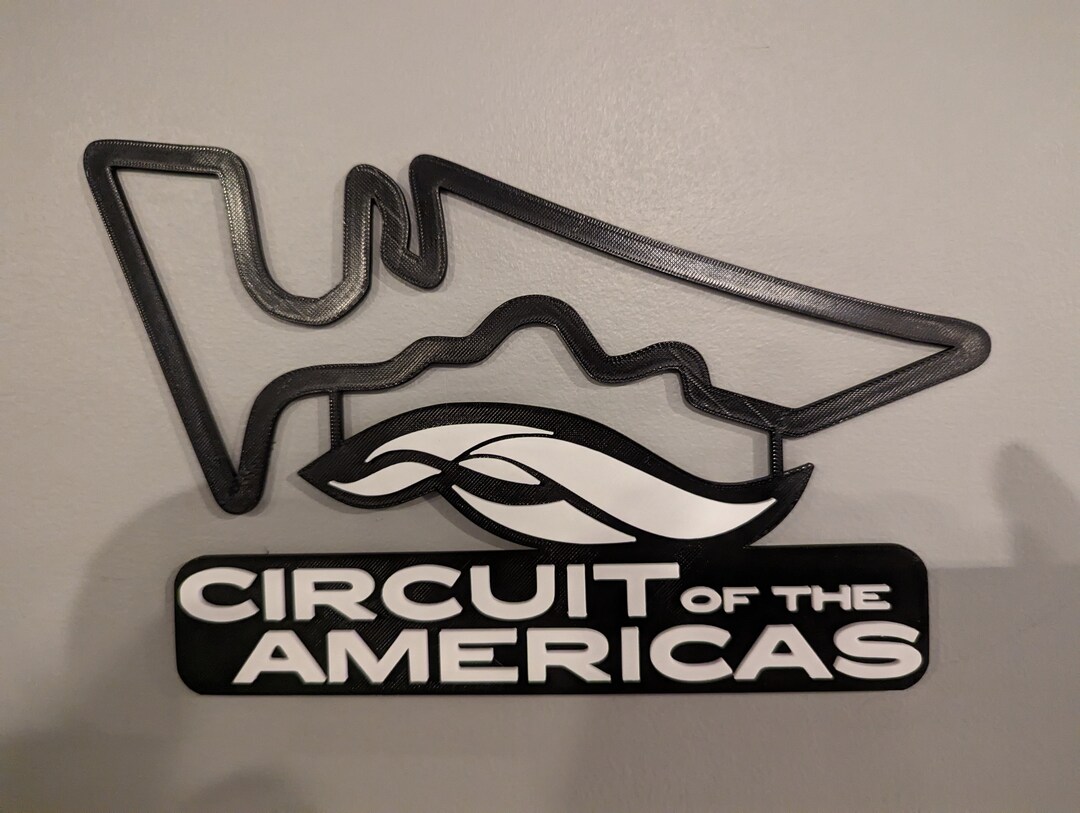 Circuit of the Americas Track Map With Nameplate - Etsy