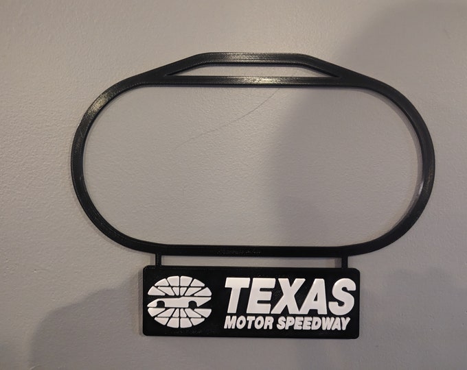 Texas Motor Speedway Track Map (multi-color With Nameplate) - Etsy