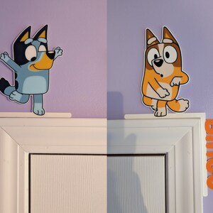 Bluey & Bingo Character Door Hanger Decor - Etsy