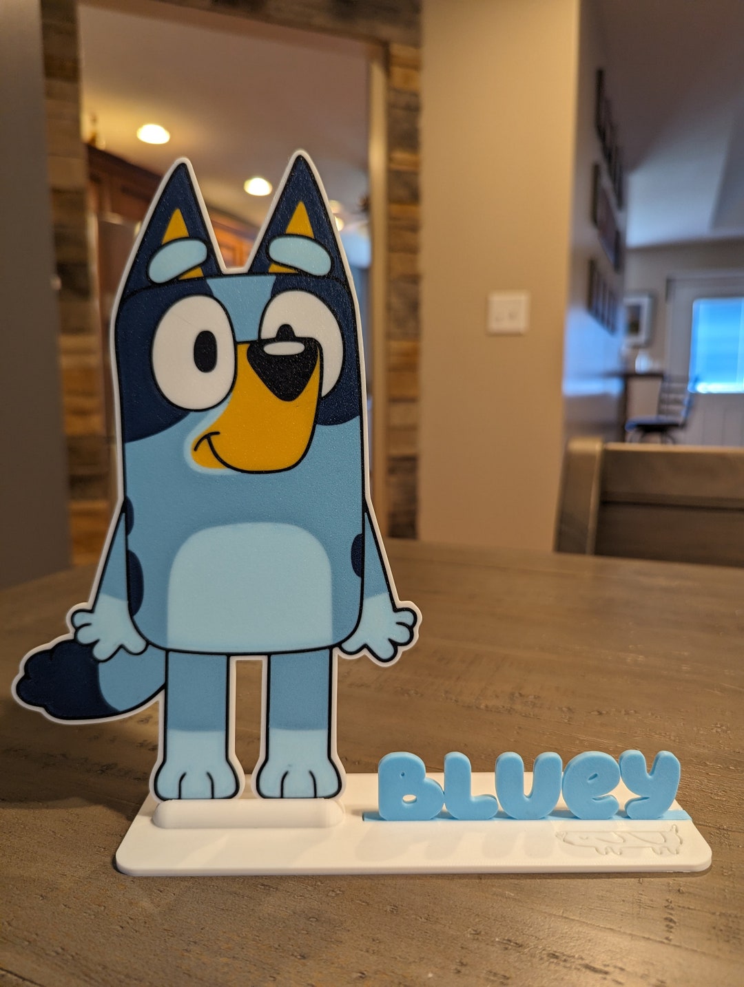 Bluey Character Art (custom Nameplate Base or Character Plaque Only) - Etsy