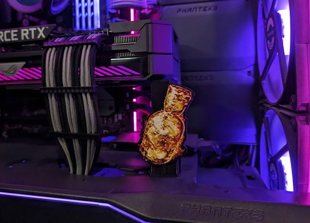 Anti-sag GPU Support Riser With Estus Flask Badge (3d Printed) - Etsy