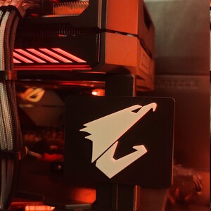 Gaming PC Case Badge (compatible With GPU Support Riser) - Etsy