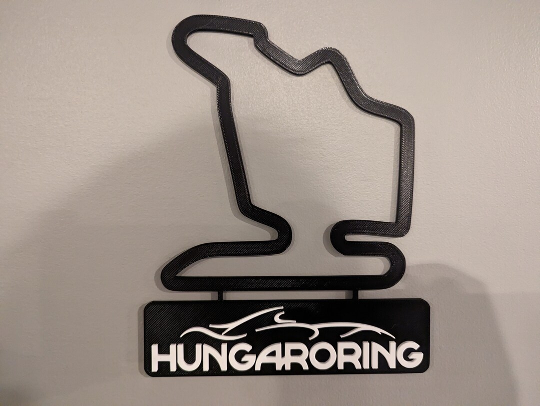 Hungaroring Track Map With Nameplate - Etsy