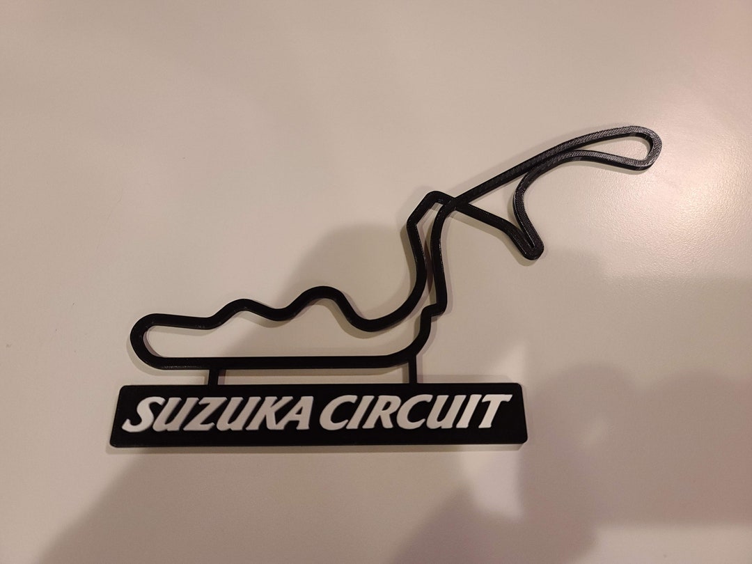 Suzuka Track Map With Nameplate Wall Art - Etsy