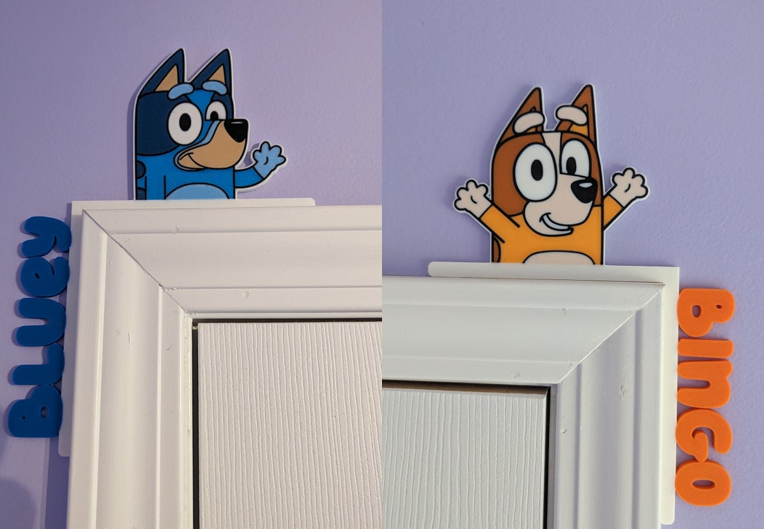 Bluey & Bingo Character Door Hanger Decor - Etsy UK