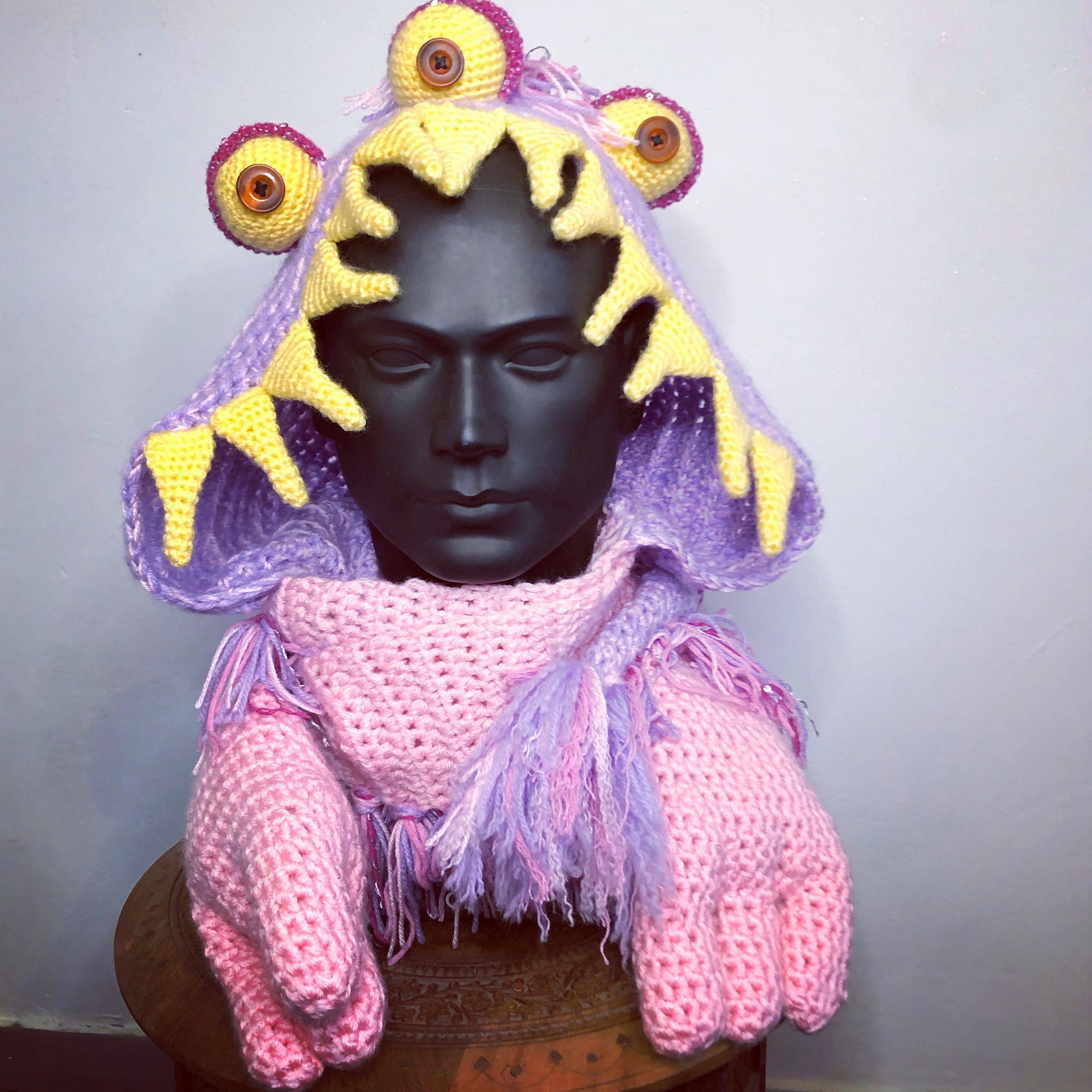 Hug Monster Hooded Scarf CROCHET PATTERN ONLY. This Listing is for the ...