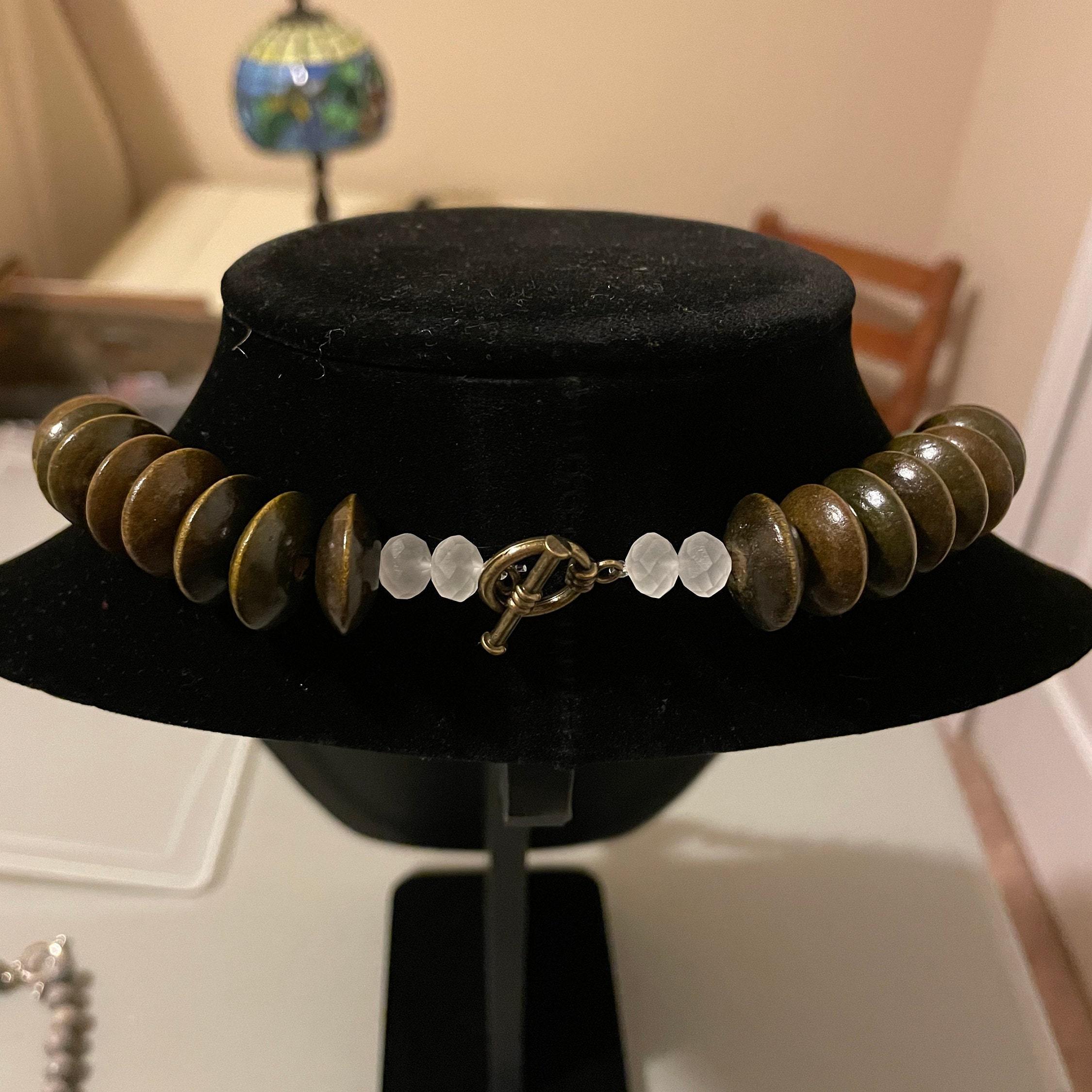 Dyed Quartz Geode and Bead Necklace - Etsy