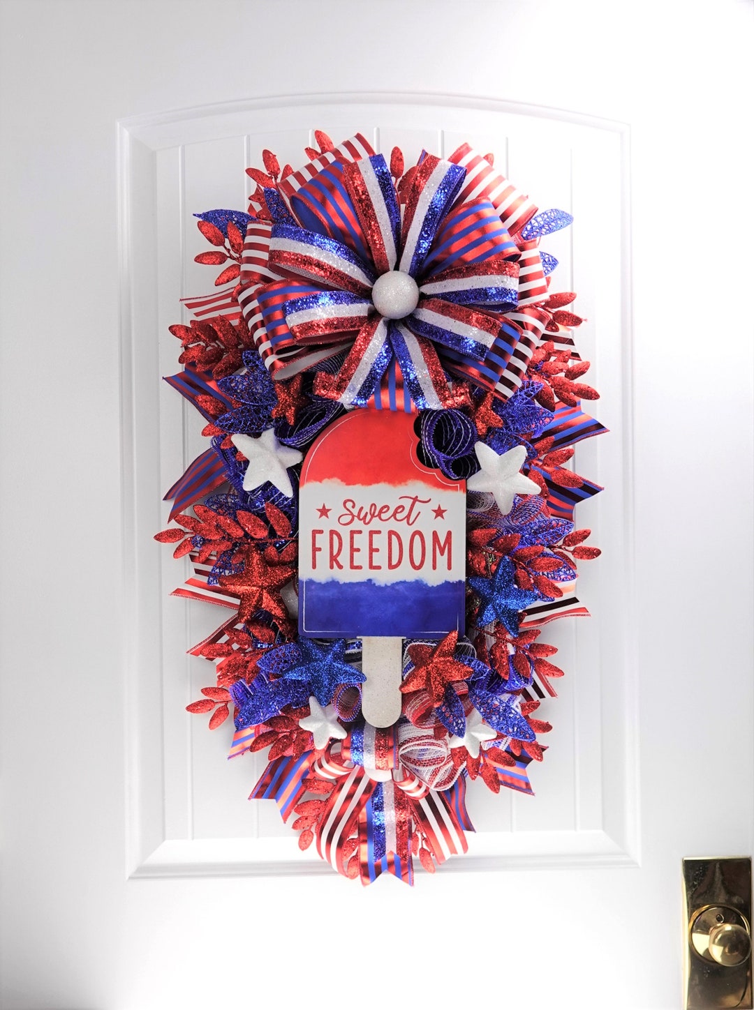 Patriotic Swag, Sweet Freedom Ice Cream Swag, 4th of July Swag, Large ...