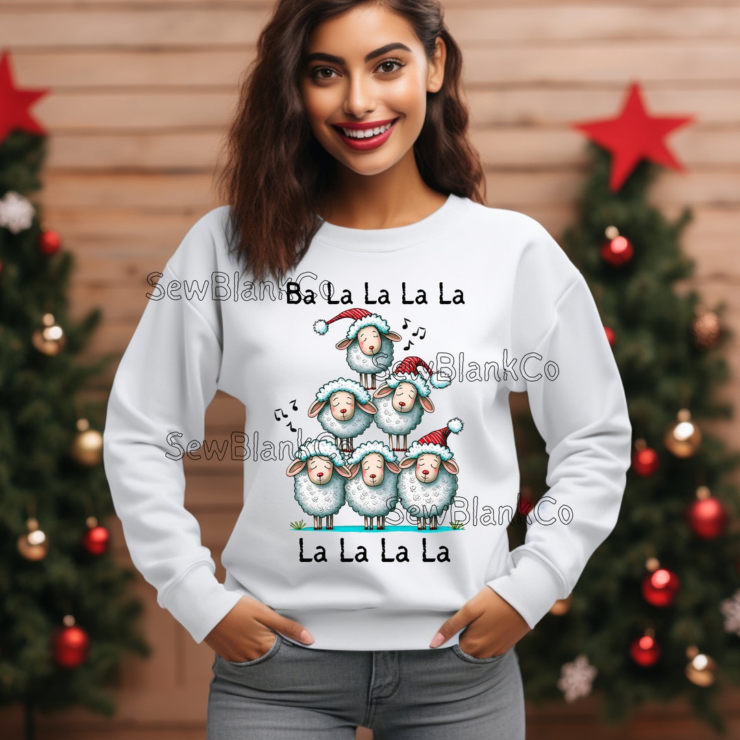 Baa-laa-laa Sheep Festive Christmas PNG Holiday Funny Shirt Digital ...