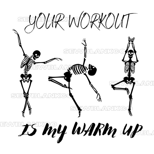Skeleton Workout Png - Etsy