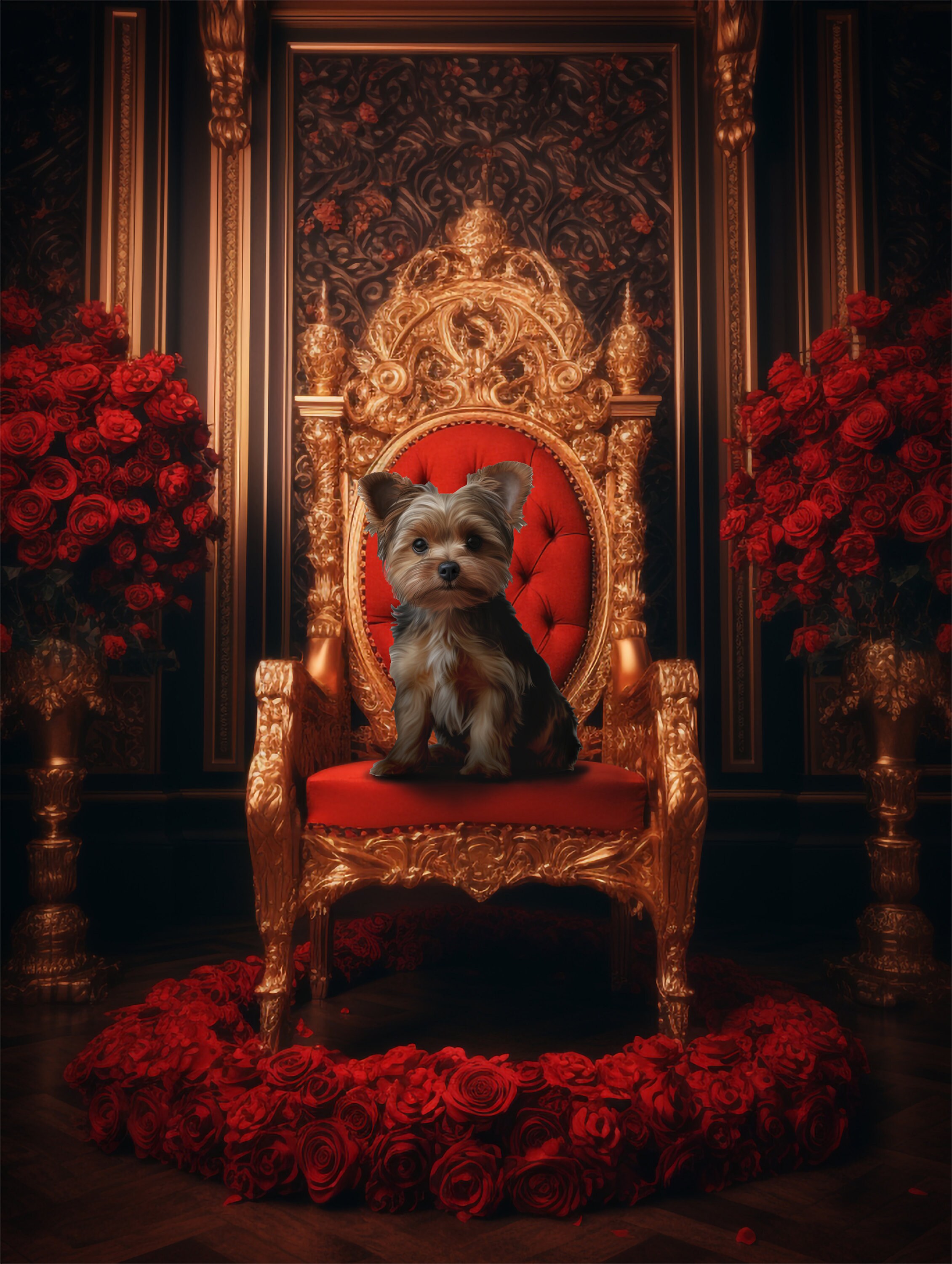 13 Rose Throne Digital Backdrops, Maternity Backdrop Overlays, Luxury ...