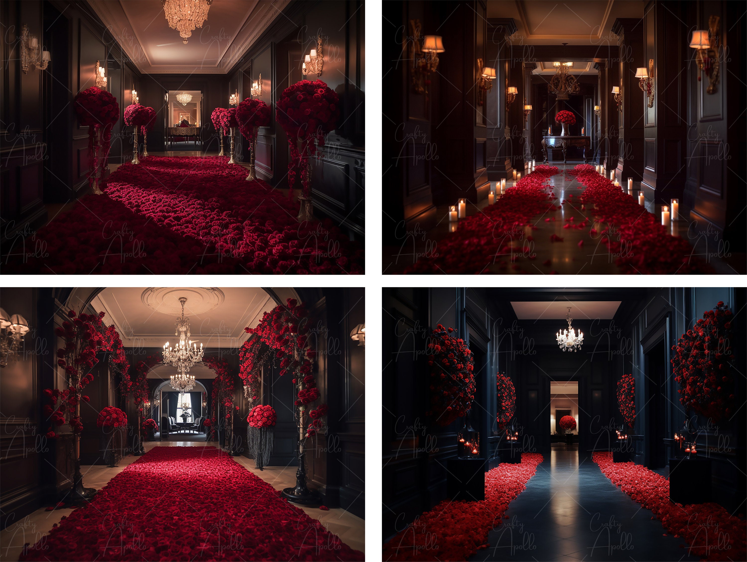 15 Digital Backdrops, Maternity Digital Backdrop, Royal Backdrop, Rose ...