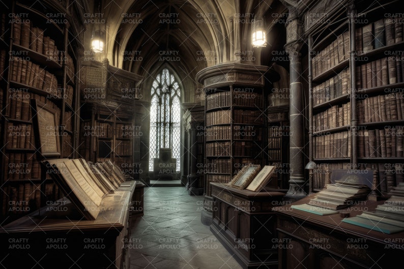 16 Old Wizardry School Library, Digital Backdrops, Magical Wizard ...