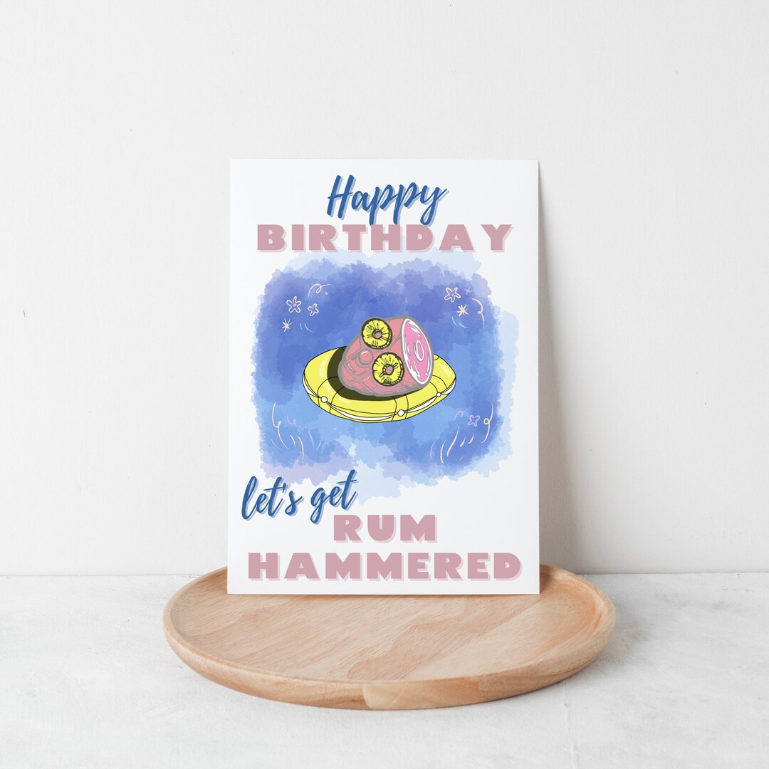 Its Always Sunny Birthday Card Rum Ham Rum Ham Birthday Card - Etsy