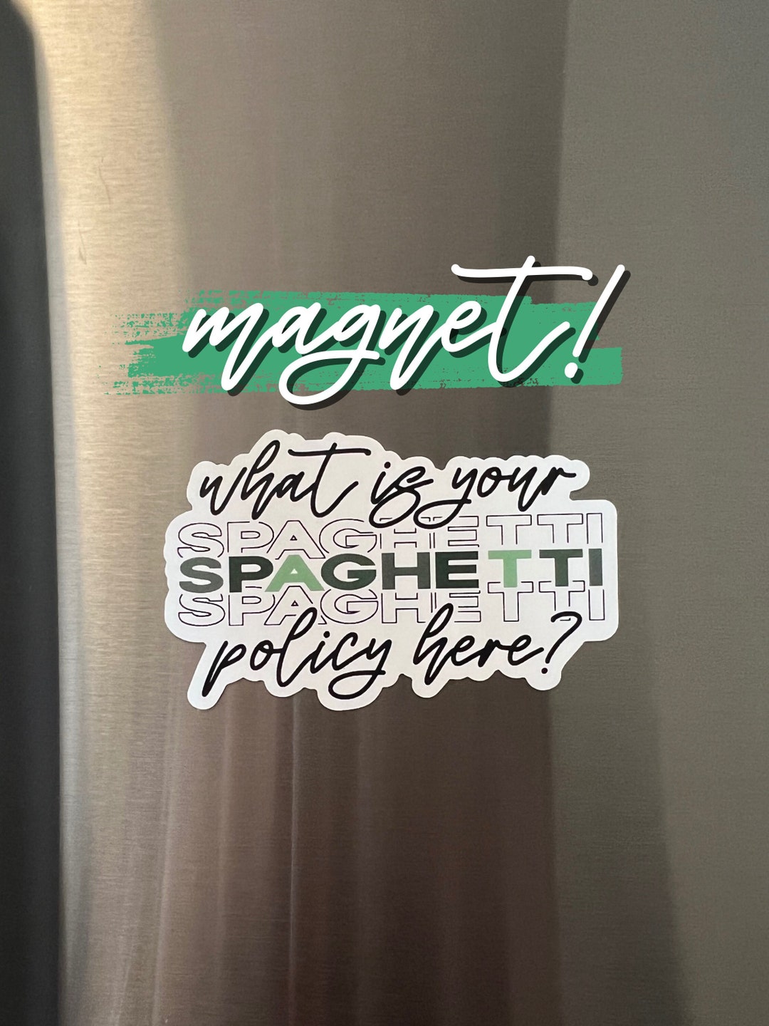 Spaghetti Policy Magnet What is Your Spaghetti Policy - Etsy