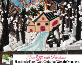 Winter Scene Glass - Etsy