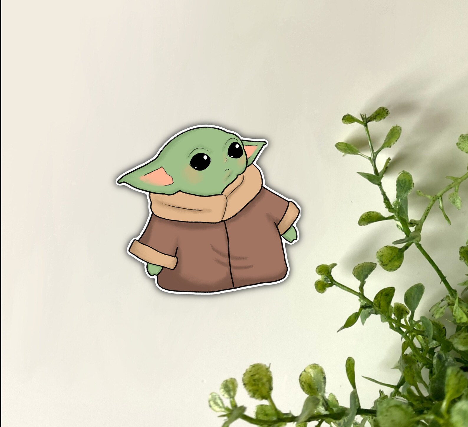 Baby Yoda sticker vinyl sticker waterproof stickers Star | Etsy