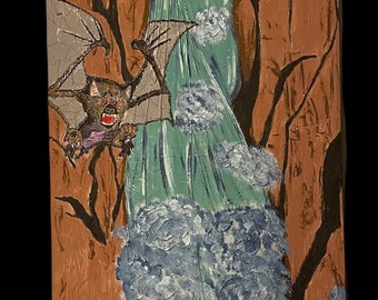 Art & Collectibles Combination Painting Ahool Cryptid Canvas Painting ...