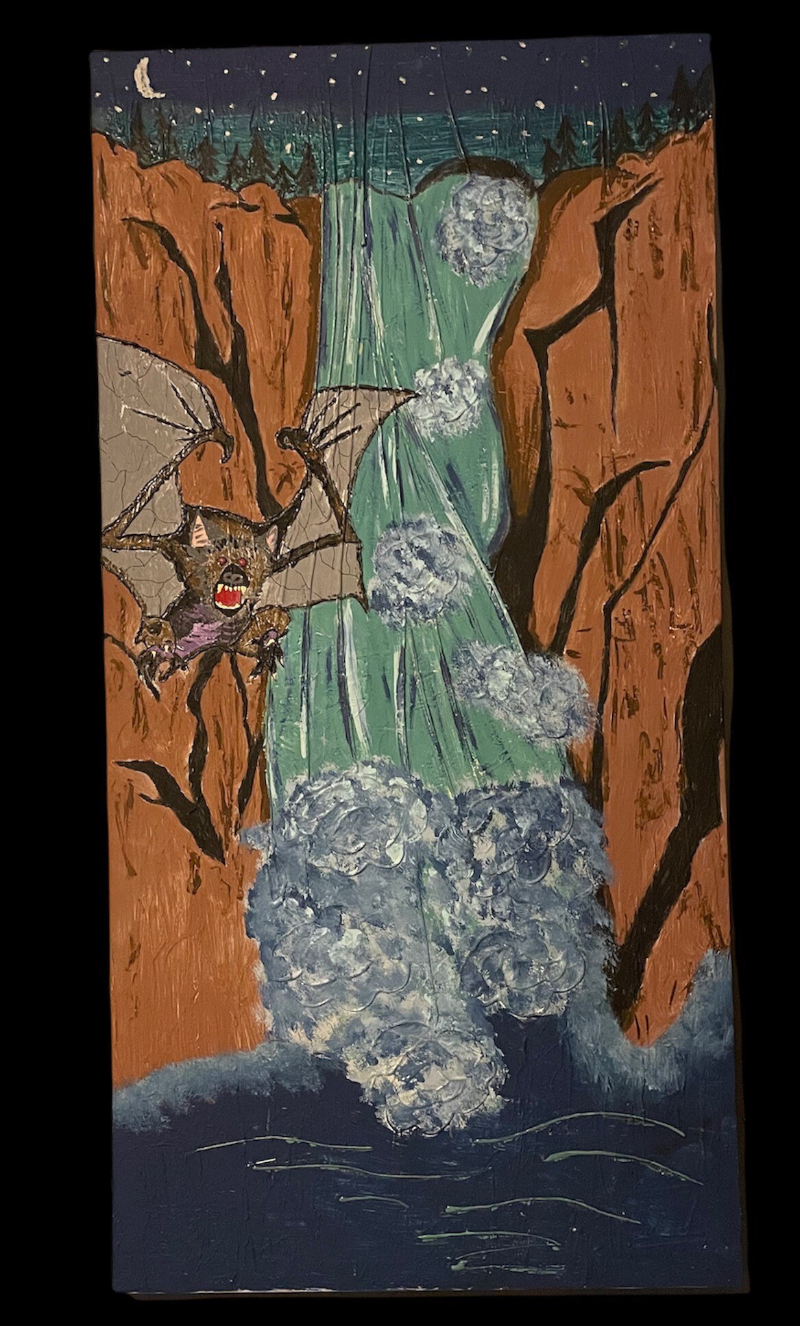 Art & Collectibles Combination Painting Ahool Cryptid Canvas Painting ...