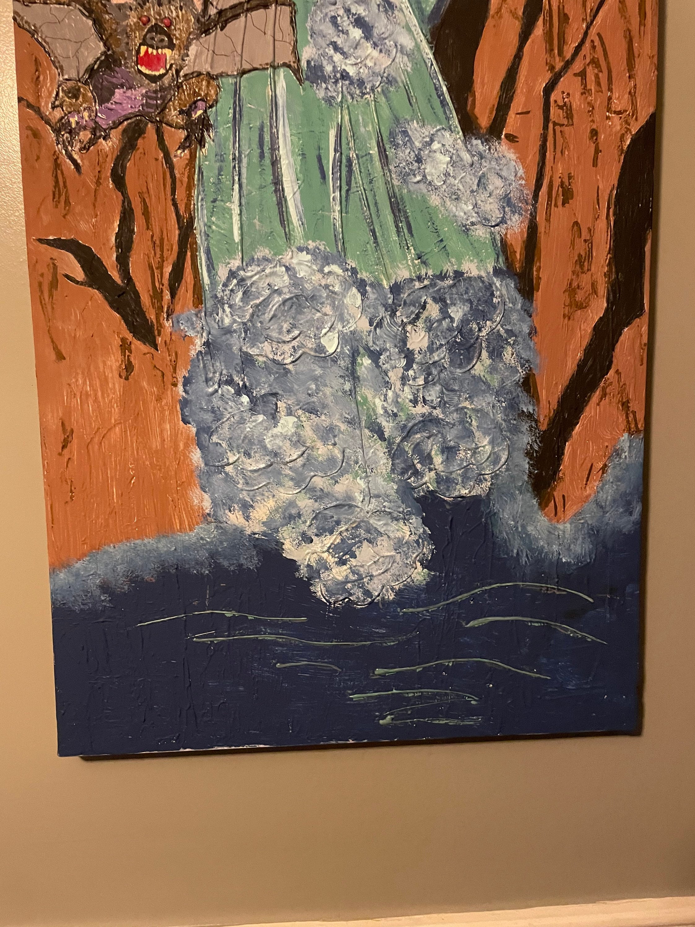 Art & Collectibles Combination Painting Ahool Cryptid Canvas Painting ...