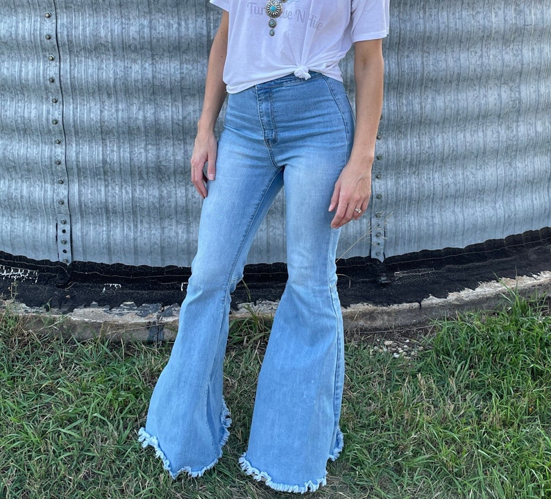 Frayed Bell Bottoms - Etsy