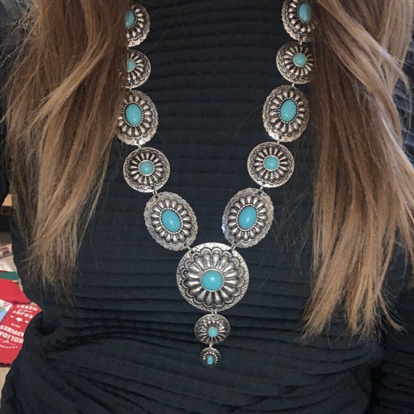 Concho Necklace - Etsy