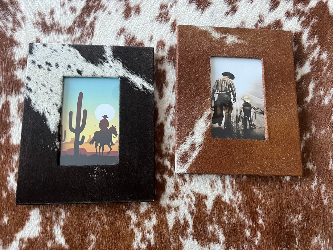 Cowhide Picture Frames - Etsy