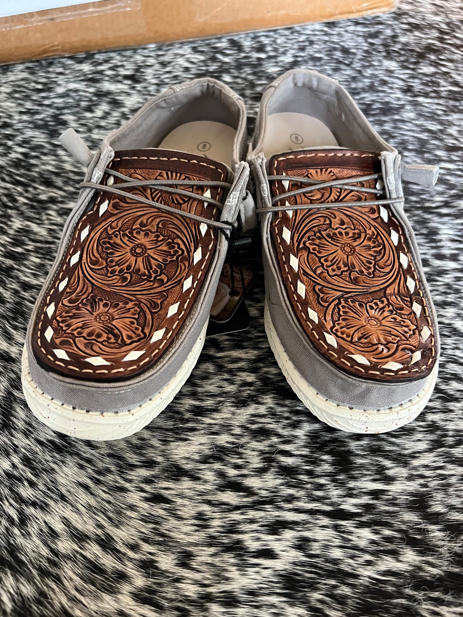 Tooled Leather Shoes - Etsy