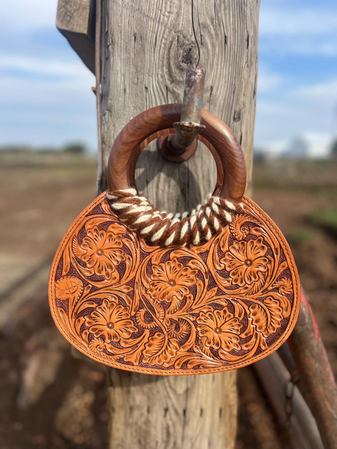 Vintage Style Tooled Purse - Etsy
