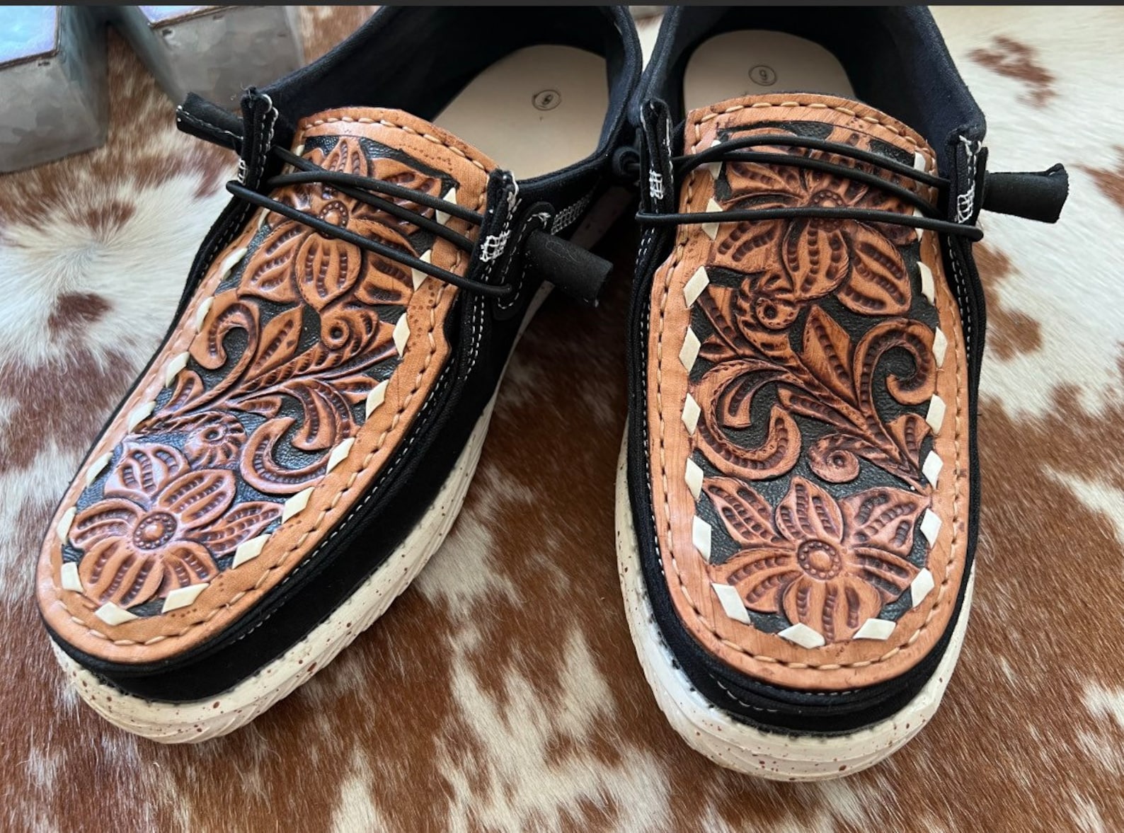 Tooled Leather Shoes - Etsy