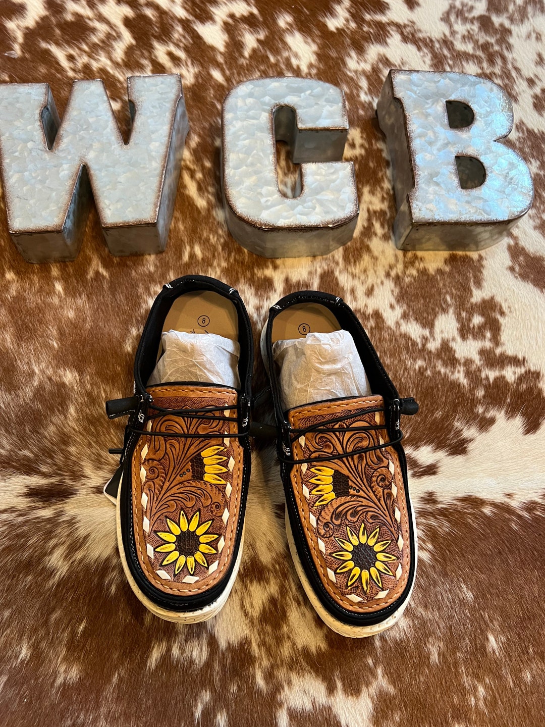 Tooled Sunflower Shoes - Etsy