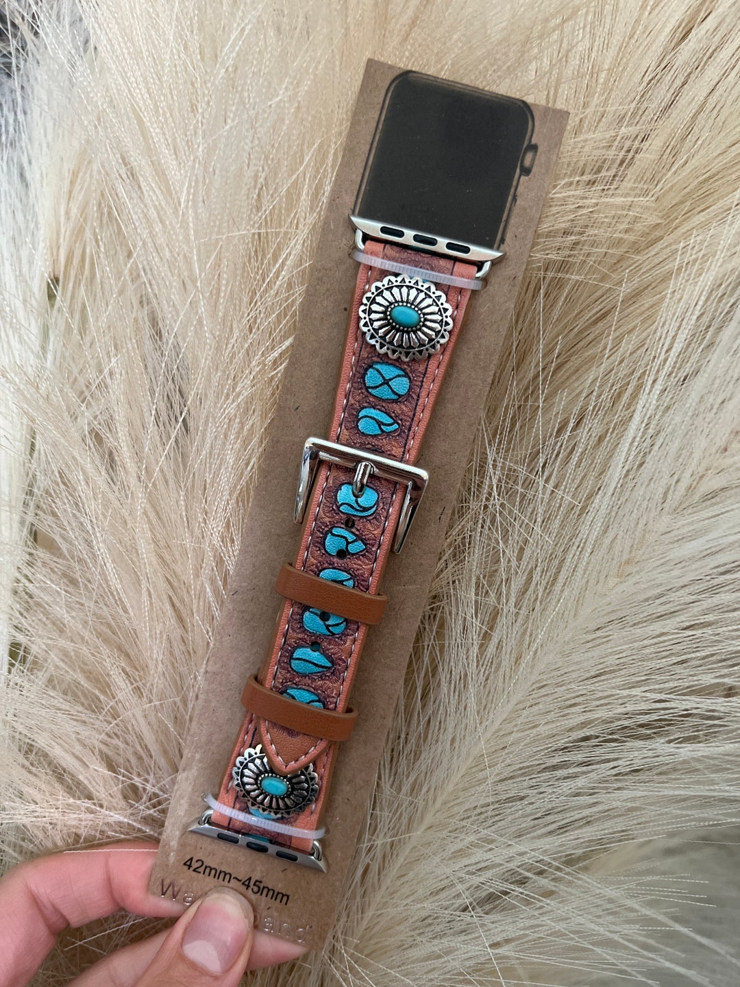 Turquoise Concho Watchband - Etsy