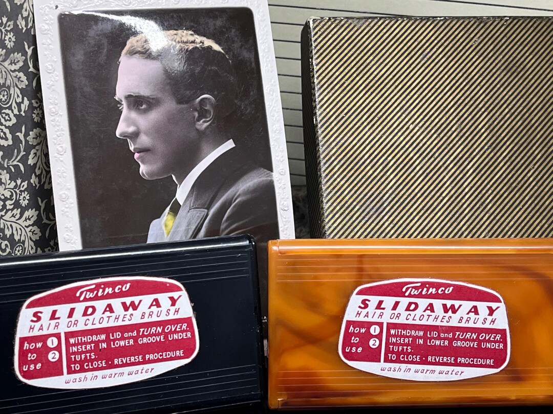 Vintage Mens Travel Brush Set Twinco 50s Mod Groom - Etsy