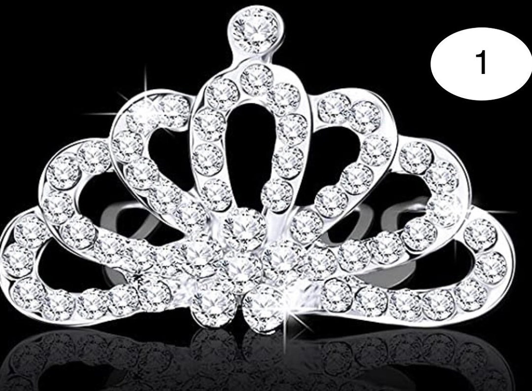 Silver Rhinestones Tiara/ Crown Made for Siblies, Paola Reina, Ruby Red ...