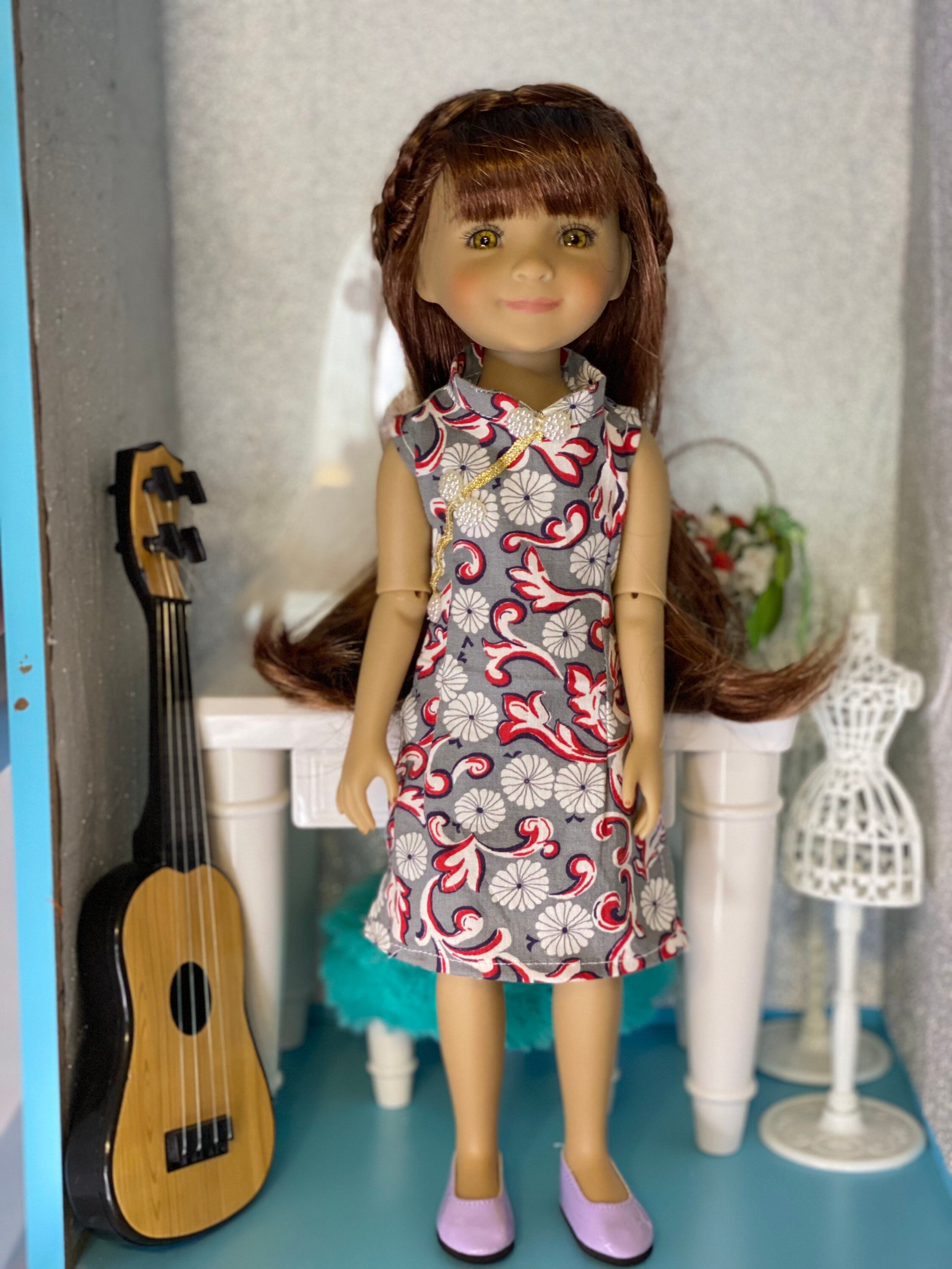 Handmade Chinese Doll Dress, Fits 15-inch Ruby Red & Wellie Wisher - Etsy