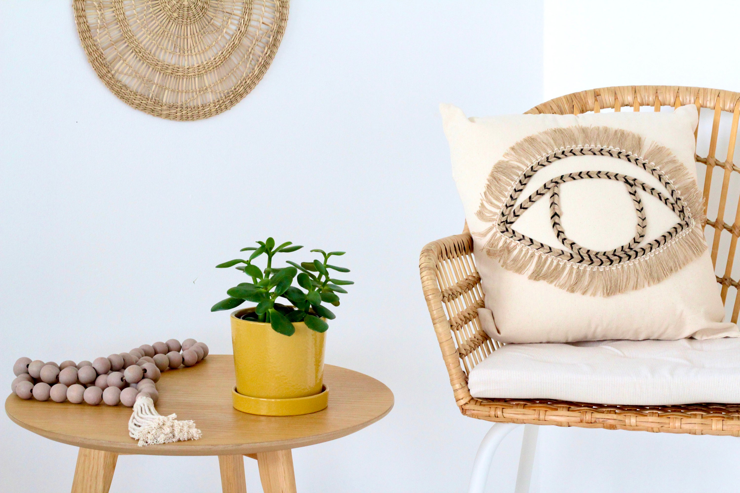 Mustard Ceramic Planter With Saucer Attached for Drainage - Etsy