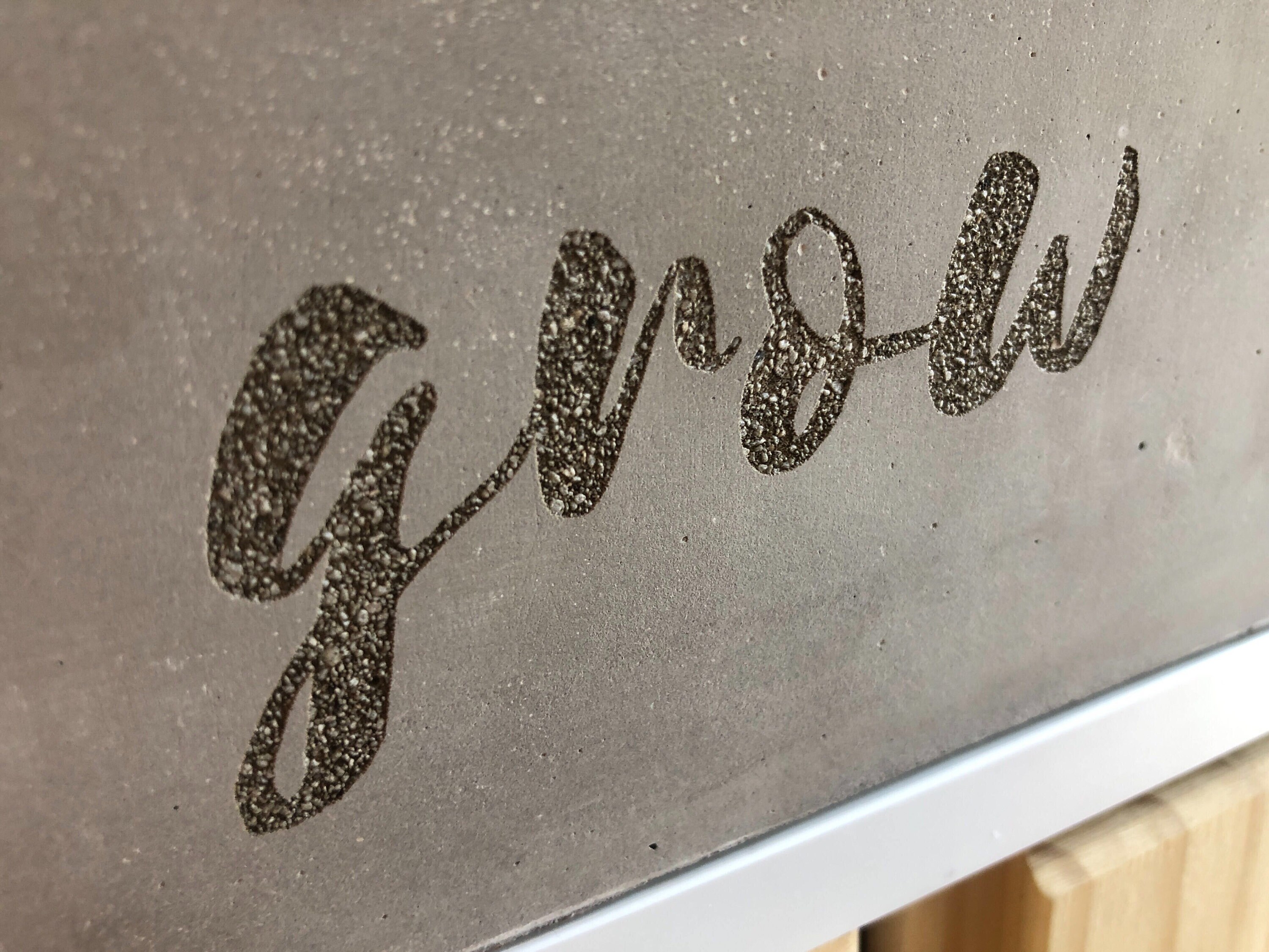 Large Personalized Engraved Custom Concrete Cube Planter Pot - Etsy Canada