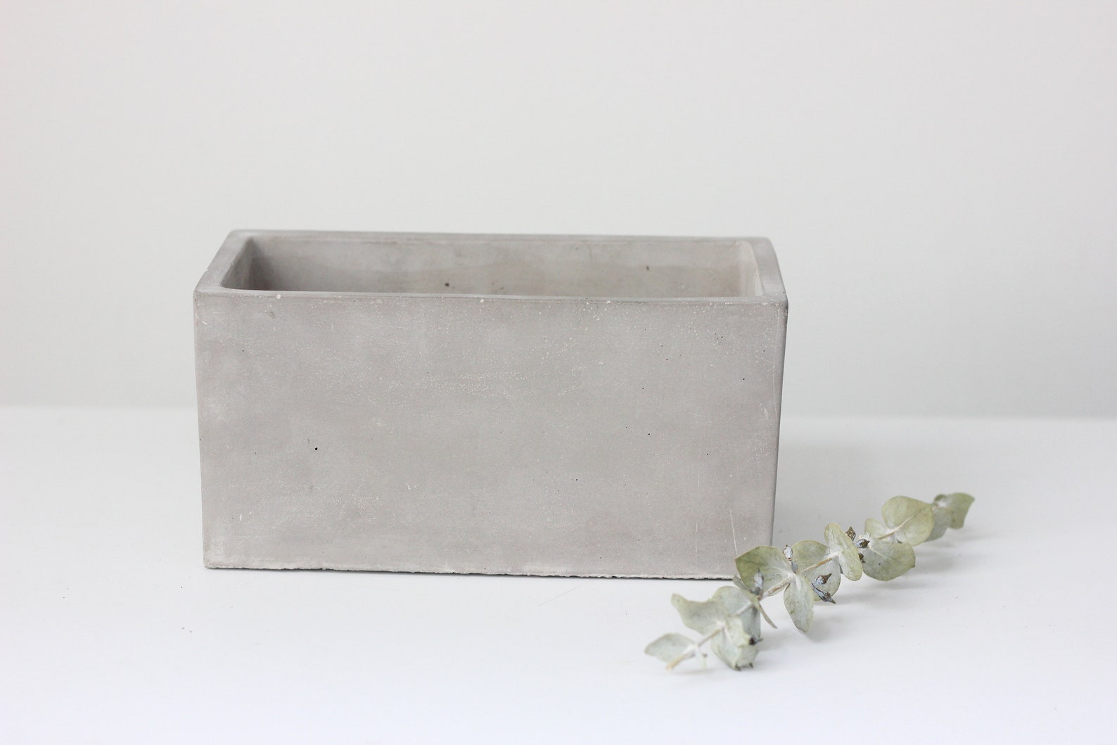 Concrete Rectangle Planter and Succulent Box | Etsy