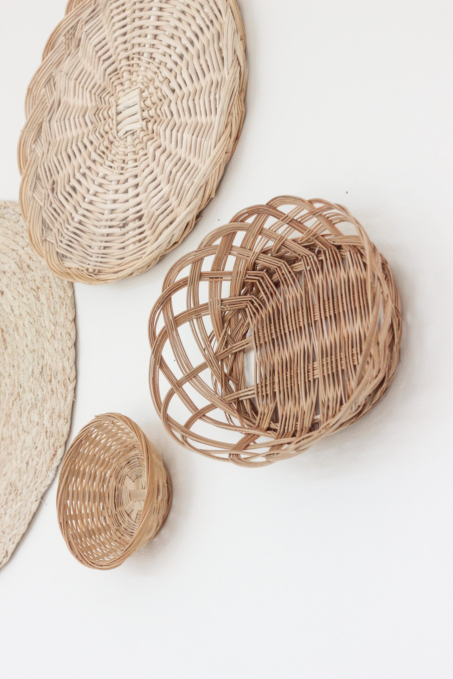 Desert Rattan Curated Wall Baskets Set - Etsy