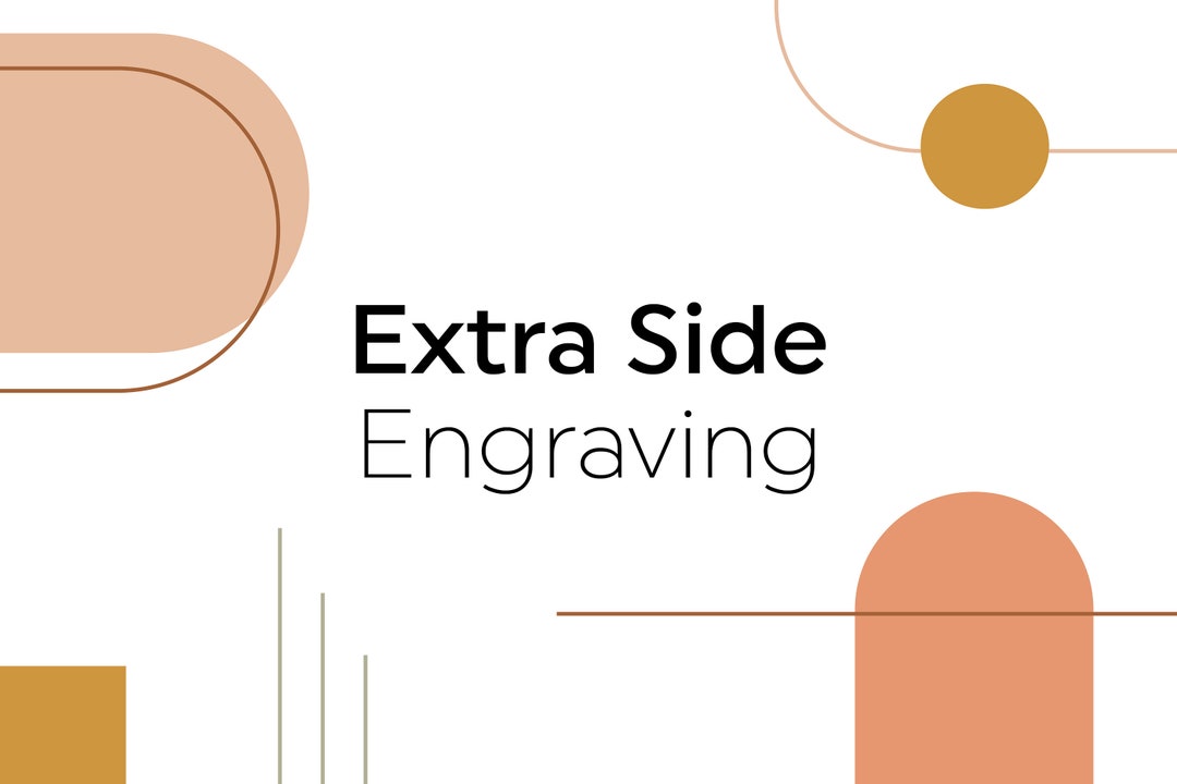 Extra Side Engraving - Etsy