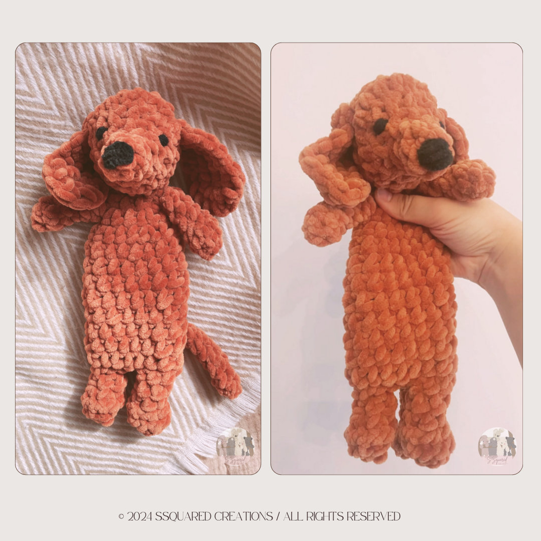 WEENIE DOG Crochet Snuggler Pattern - Etsy