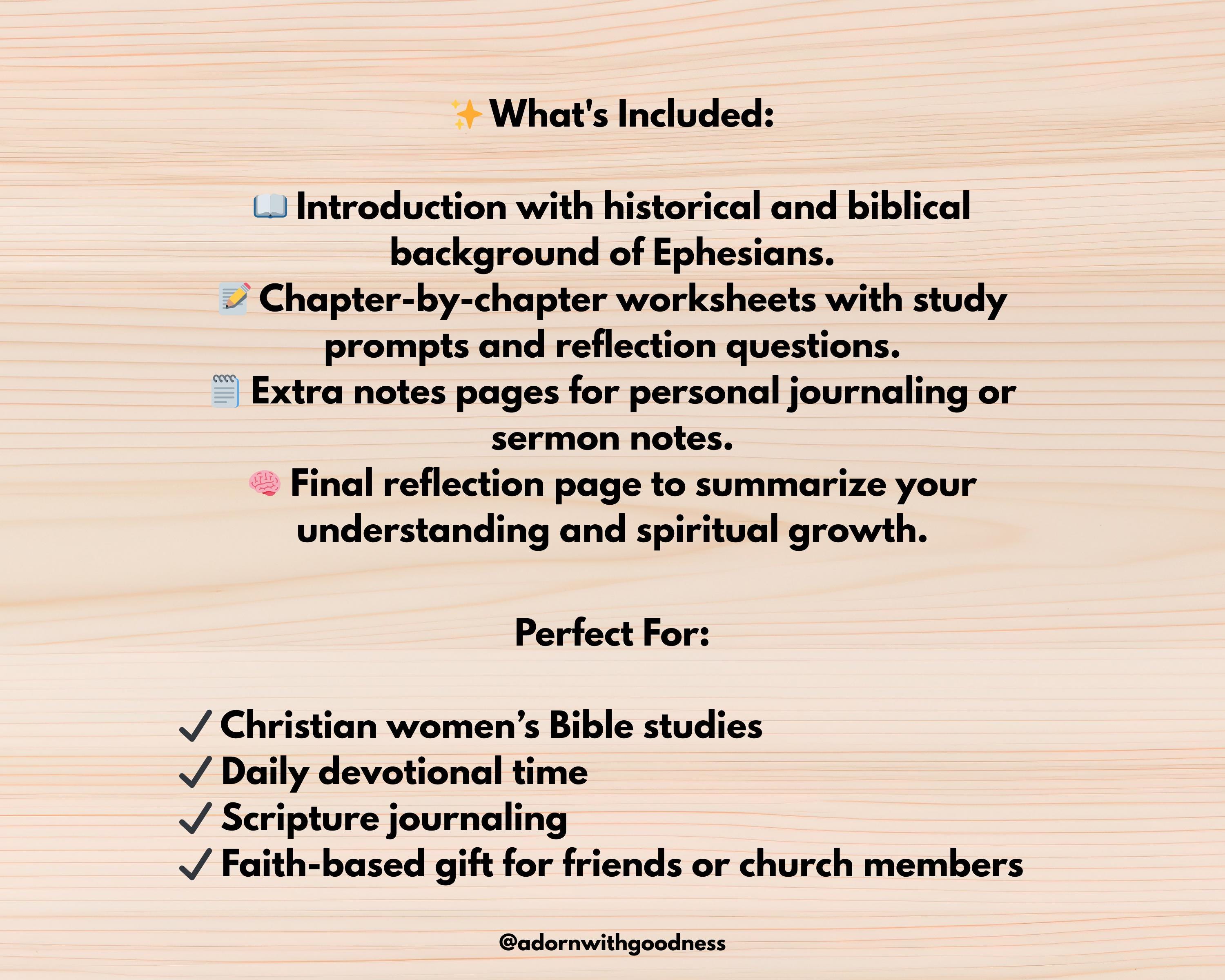 Ephesians Bible Study Guide | Printable Bible Worksheets | Bible Study ...