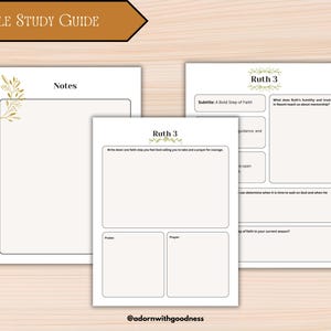 Ruth Bible Study Guide | Printable Bible Worksheets | Bible Study ...