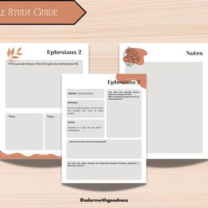 Ephesians Bible Study Guide | Printable Bible Worksheets | Bible Study ...