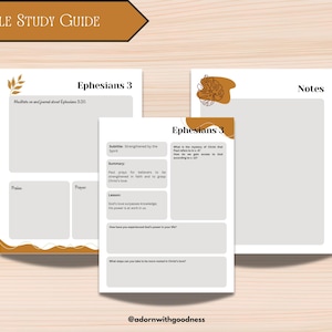 Ephesians Bible Study Guide | Printable Bible Worksheets | Bible Study ...