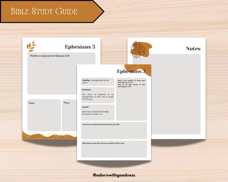 Ephesians Bible Study Guide | Printable Bible Worksheets | Bible Study ...